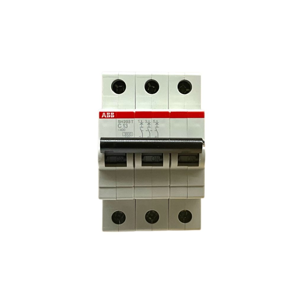 MINI INTERRUPTOR 3P CURVA 13A SH200T ABB SH203TC13 – Plomería Electrica